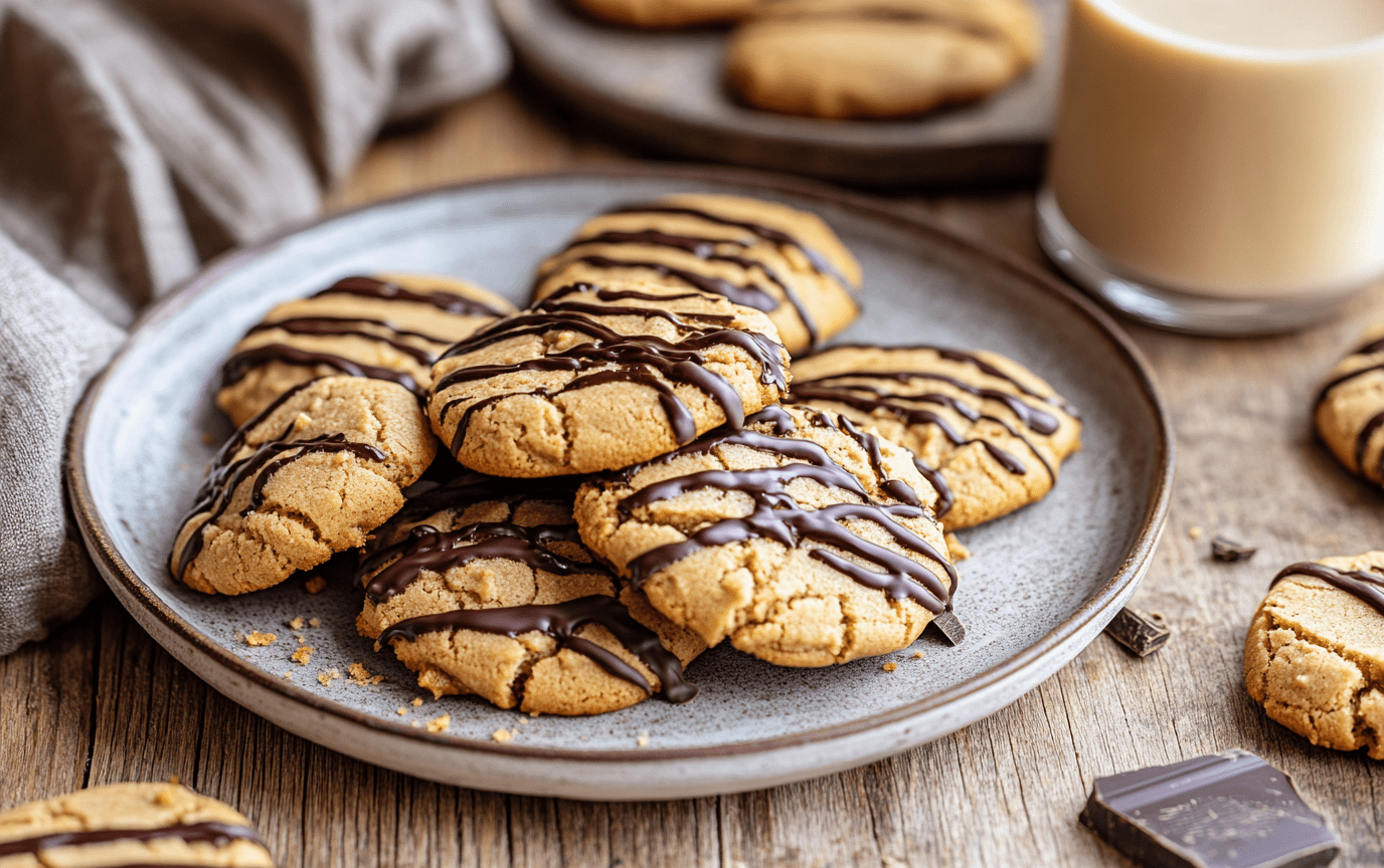 Vegan Peanut Butter Cookies - Light Orange Bean