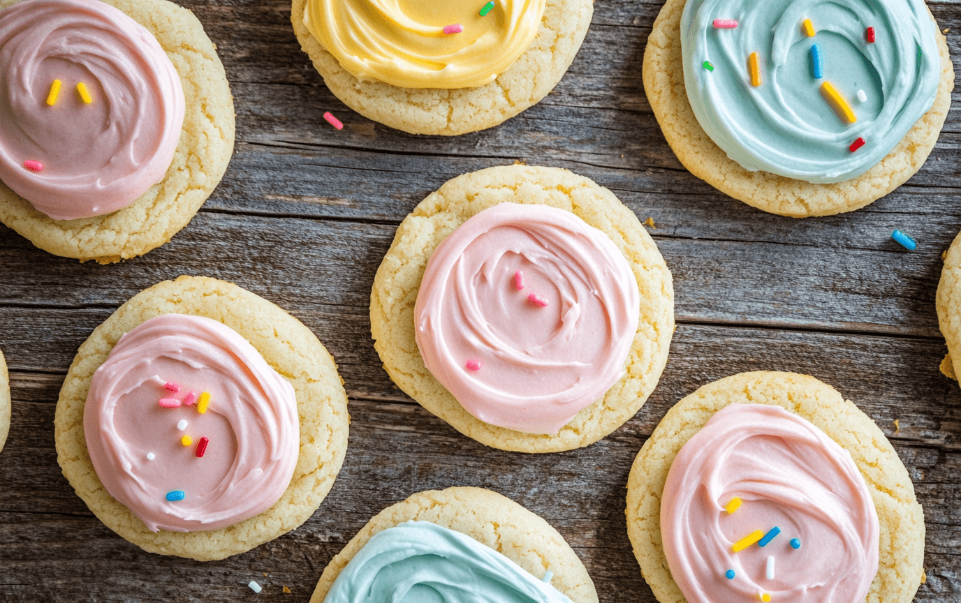 Vegan Frosted Sugar Cookies - Light Orange Bean