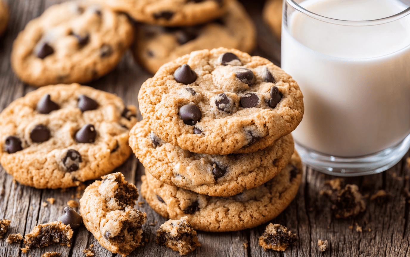 Vegan Chocolate Chip Cookies - Light Orange Bean