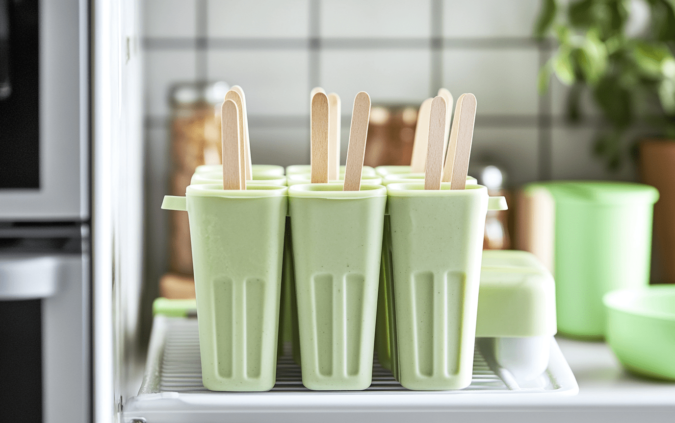 Tropical Avocado Popsicles - Light Orange Bean