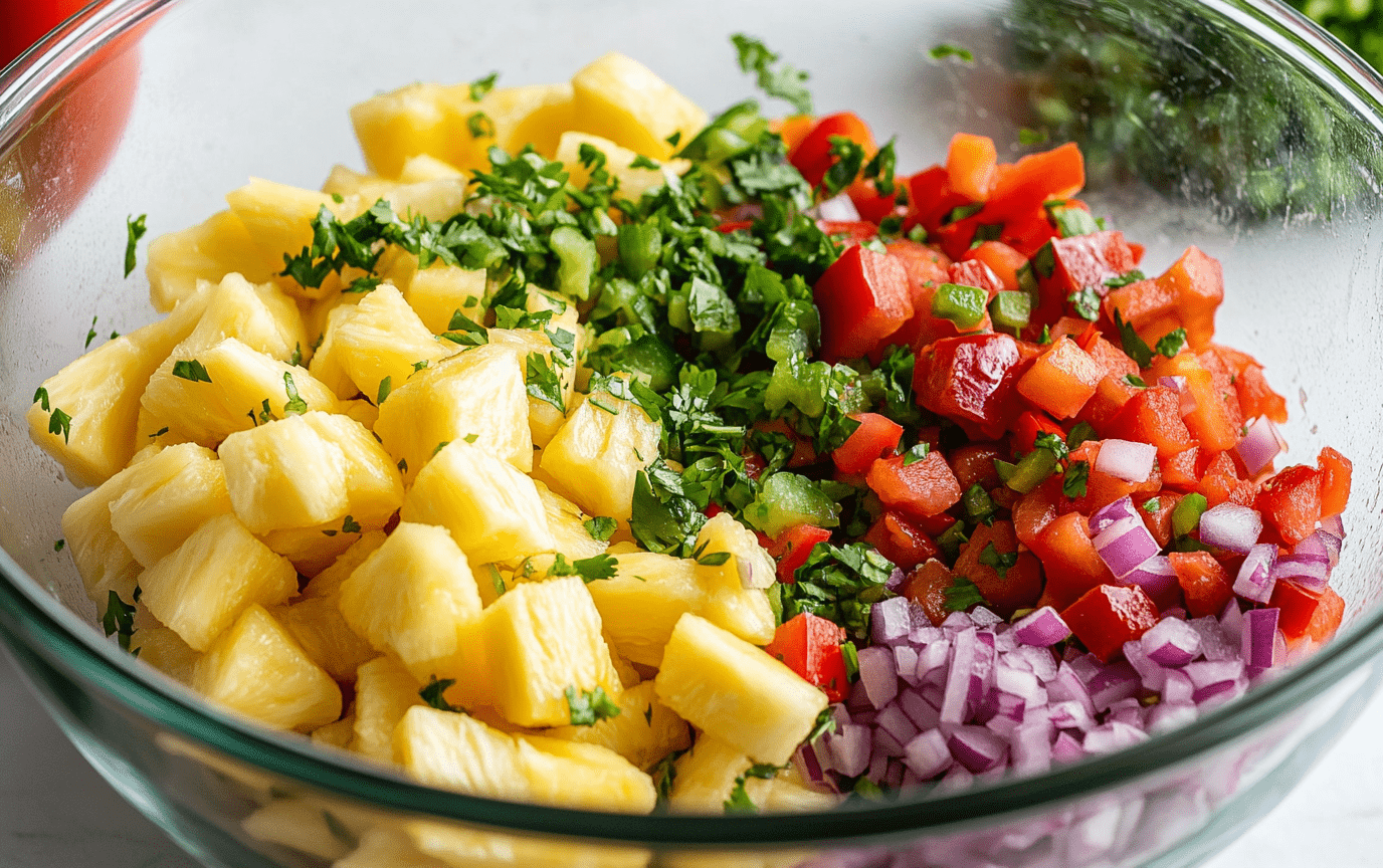 Zesty Pineapple Salsa - Light Orange Bean