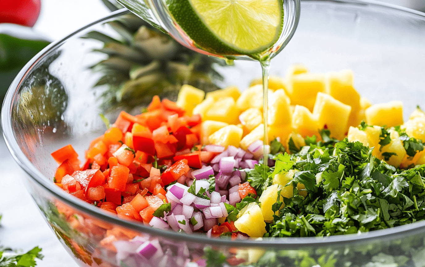 Zesty Pineapple Salsa - Light Orange Bean