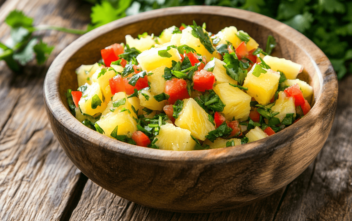 Zesty Pineapple Salsa - Light Orange Bean