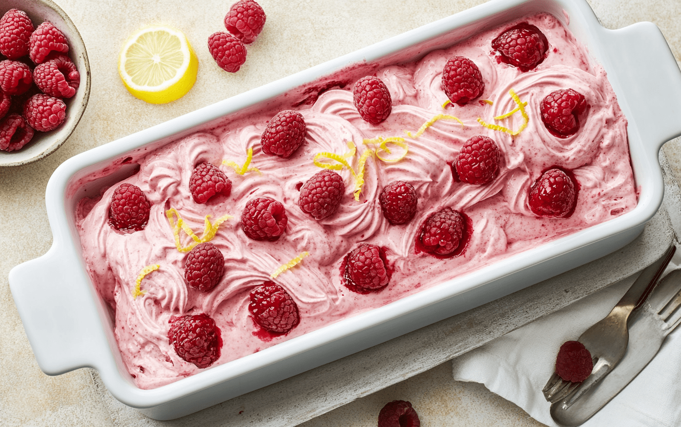 Vegan Berry Ice Cream Cake - Light Orange Bean