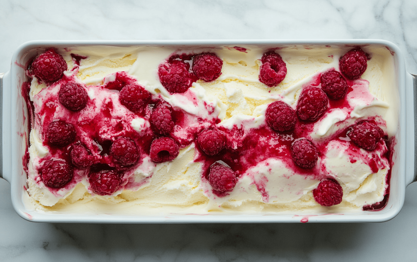 Vegan Berry Ice Cream Cake - Light Orange Bean
