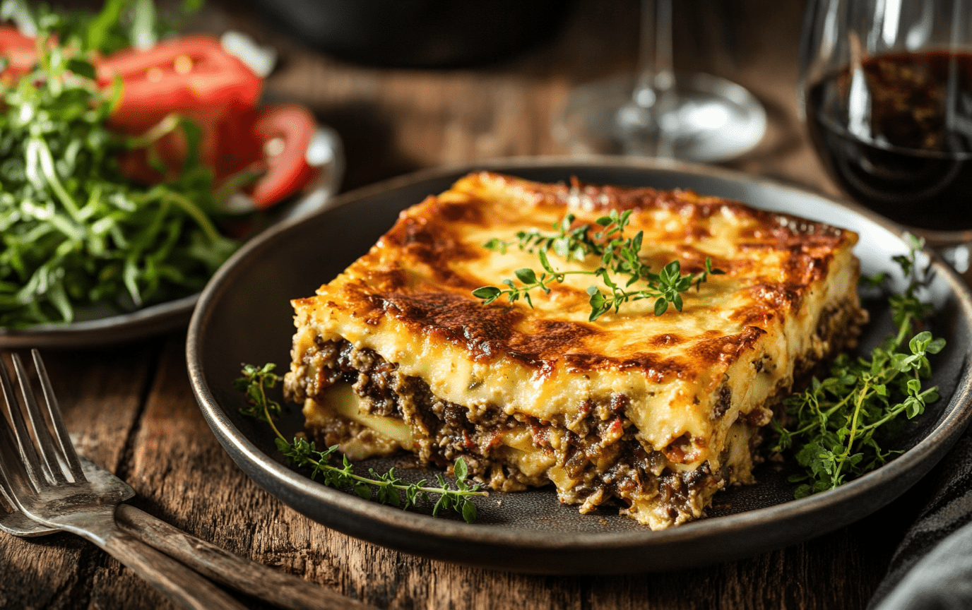 Delightful Vegetable Moussaka - Light Orange Bean