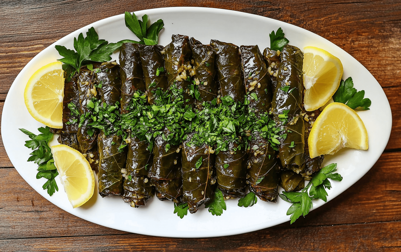 Lebanese Food Grape Leaves Traditional Warak Enab