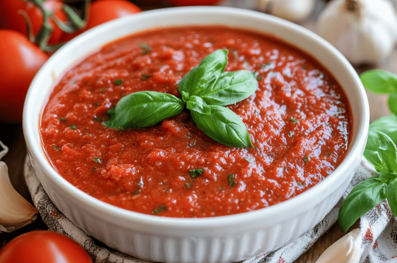 Classic Tomato Basil Sauce - Light Orange Bean