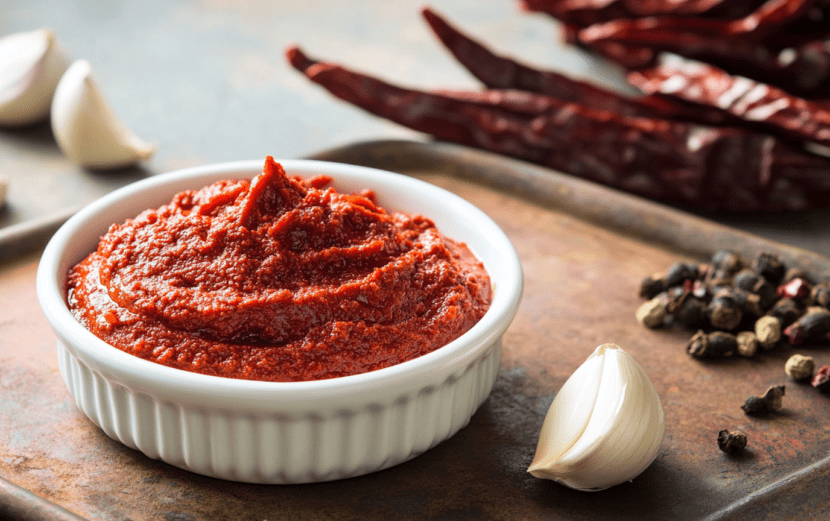 Easy Homemade Spicy Harissa Paste - Light Orange Bean