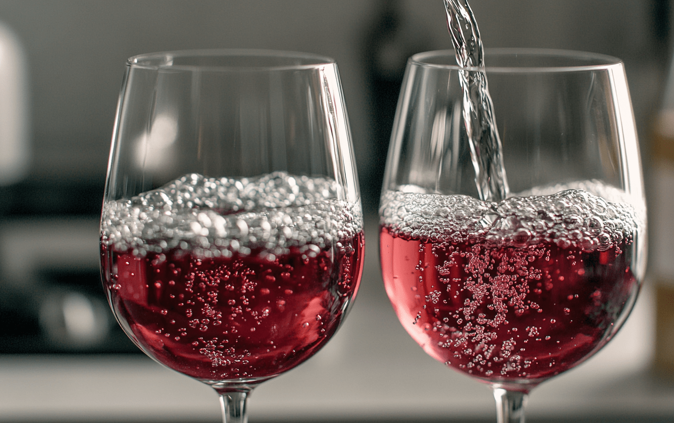 Sparkling Red Wine Spritzer - Light Orange Bean