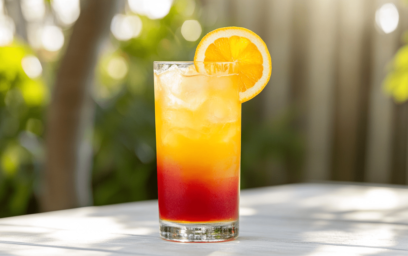Simple Tequila Sunrise - Light Orange Bean