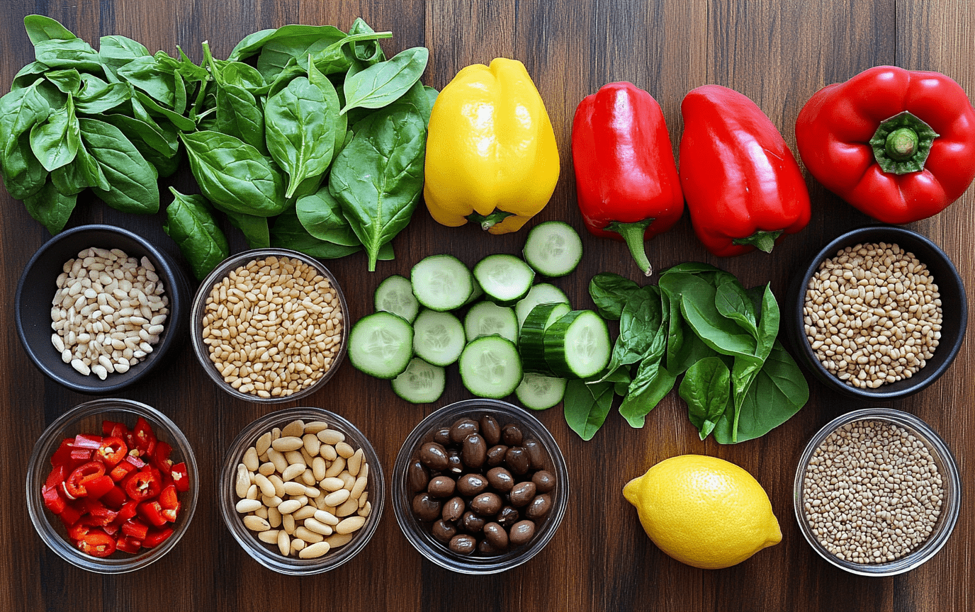 Easy Mediterranean Rice Salad - Light Orange Bean