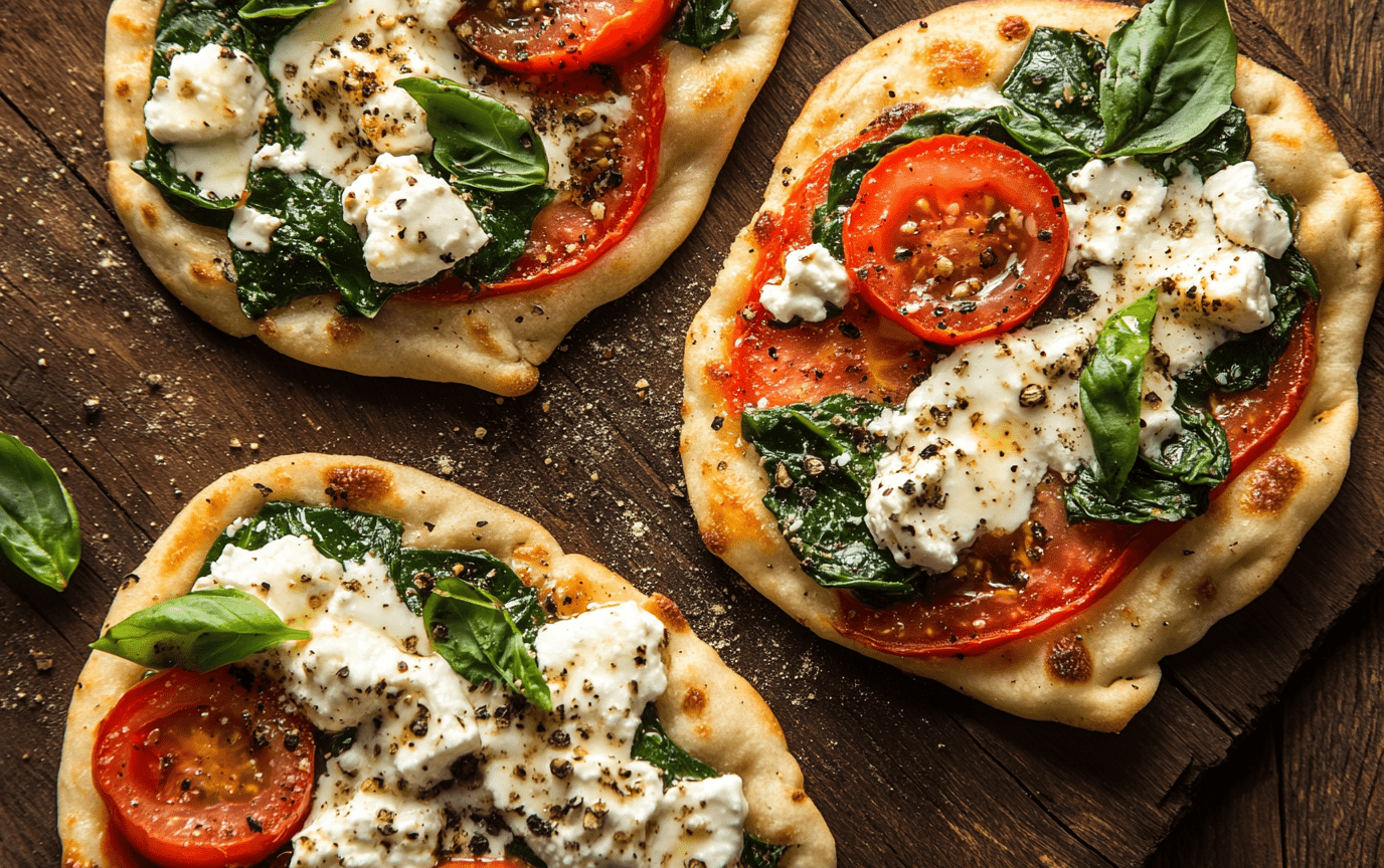 Easy Spinach and Feta Pita Bake - Light Orange Bean