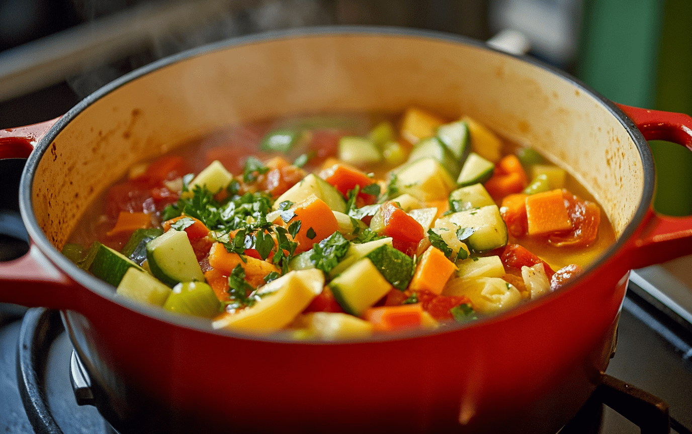 Cozy Vegetable Stew - Light Orange Bean