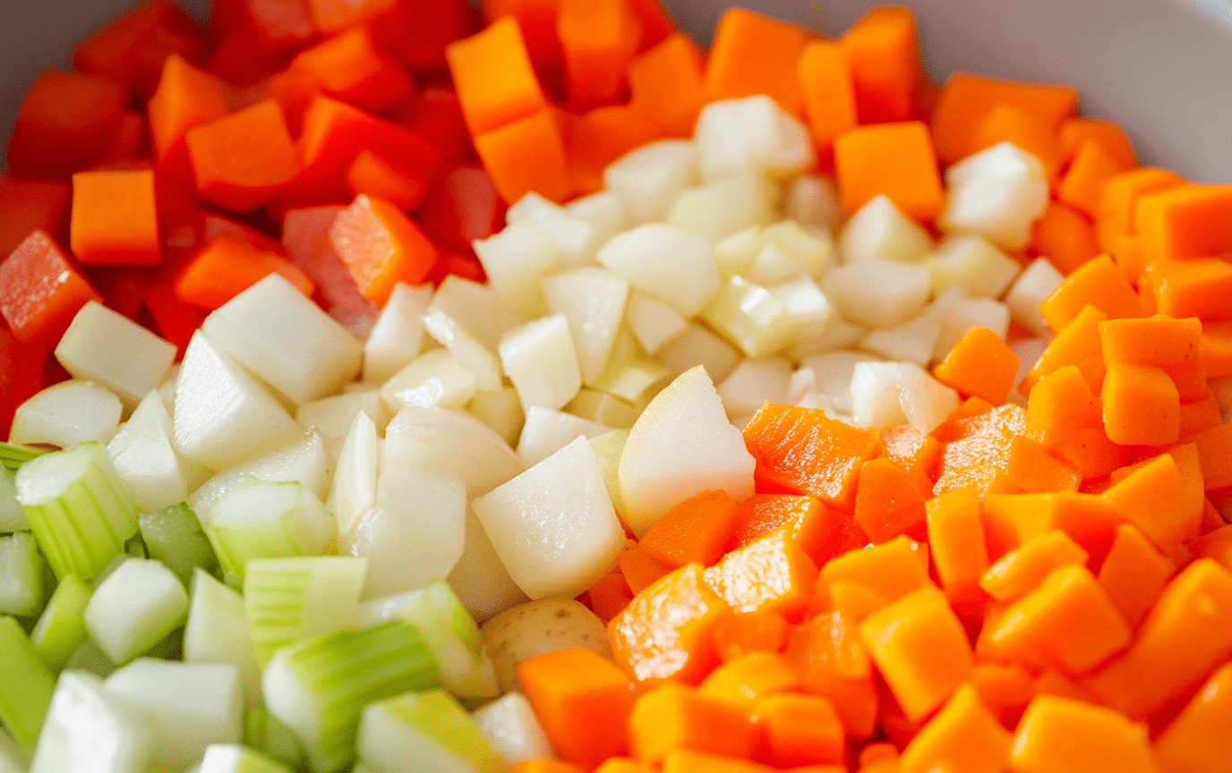 Cozy Vegetable Stew - Light Orange Bean