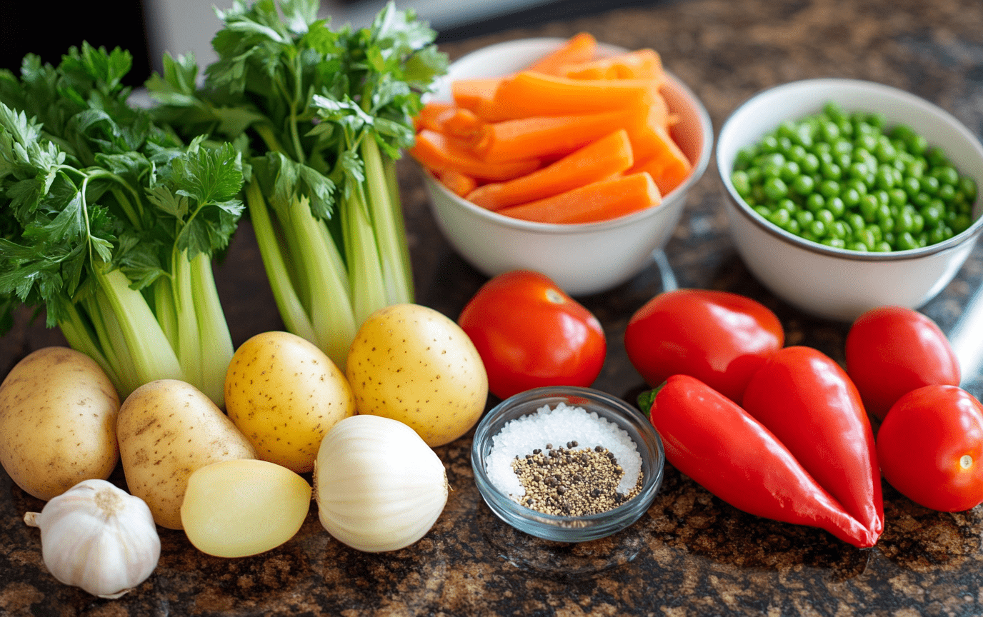 Cozy Vegetable Stew - Light Orange Bean