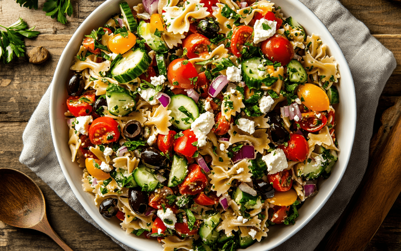 #1 Healthy Mediterranean Pasta Delight - Light Orange Bean