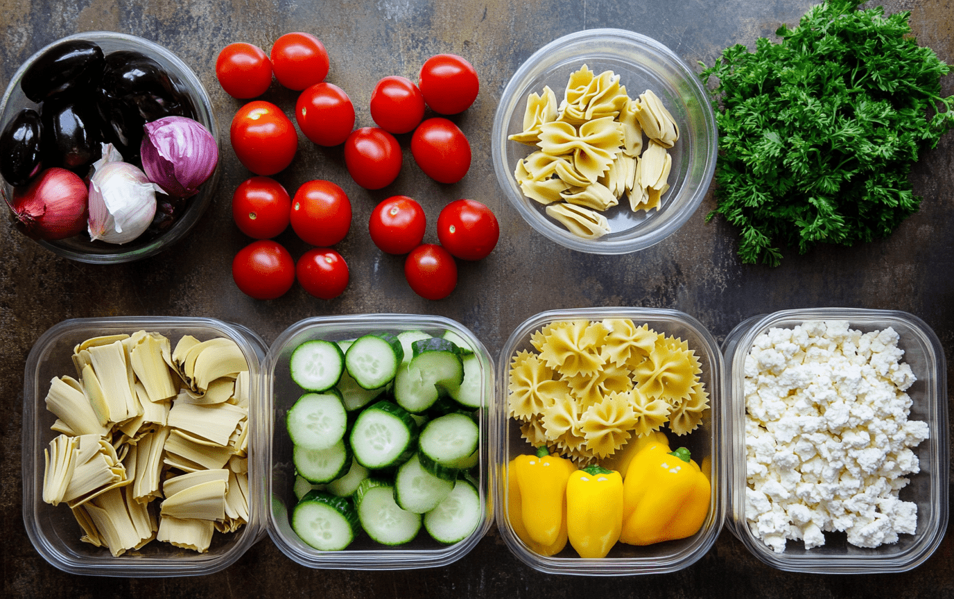 #1 Healthy Mediterranean Pasta Delight - Light Orange Bean