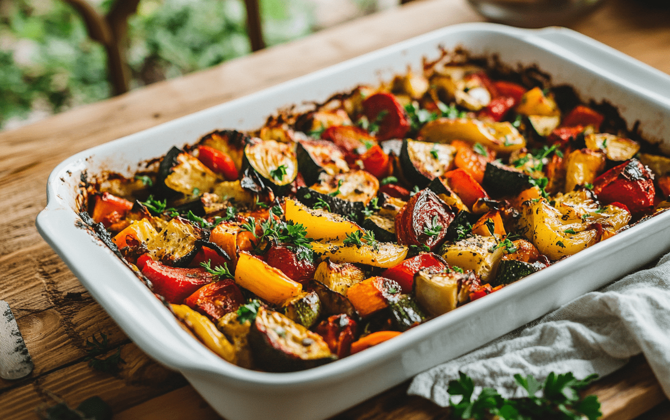 Greek Veggie Bake - Light Orange Bean