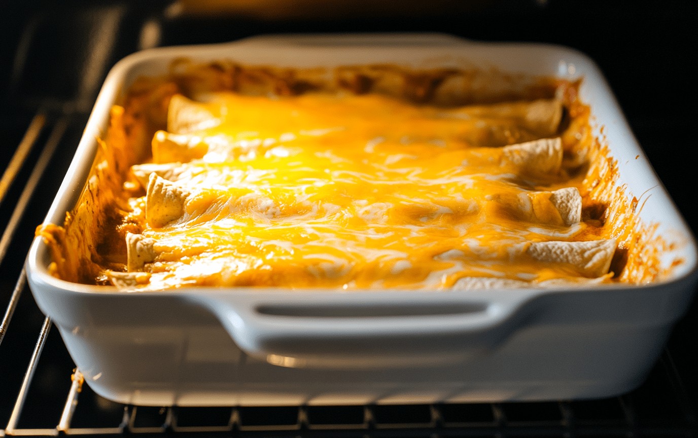 Veggie Black Bean Enchiladas - Light Orange Bean