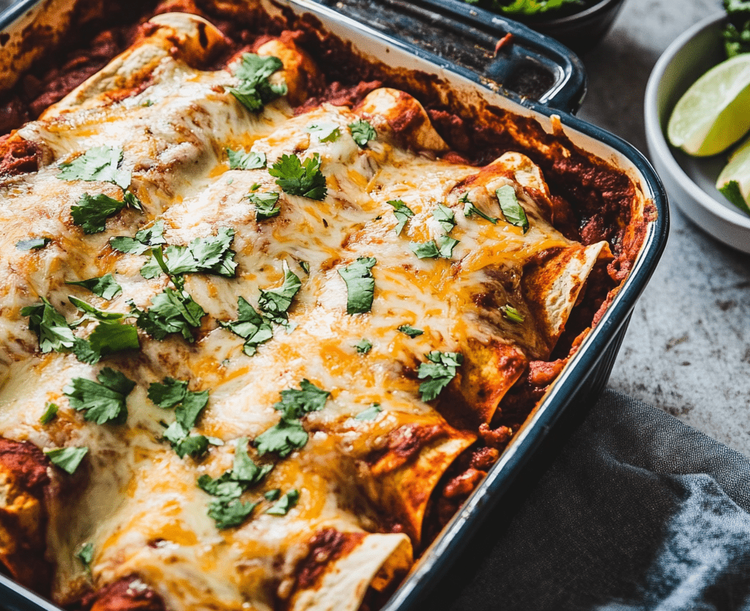 Veggie Black Bean Enchiladas - Light Orange Bean