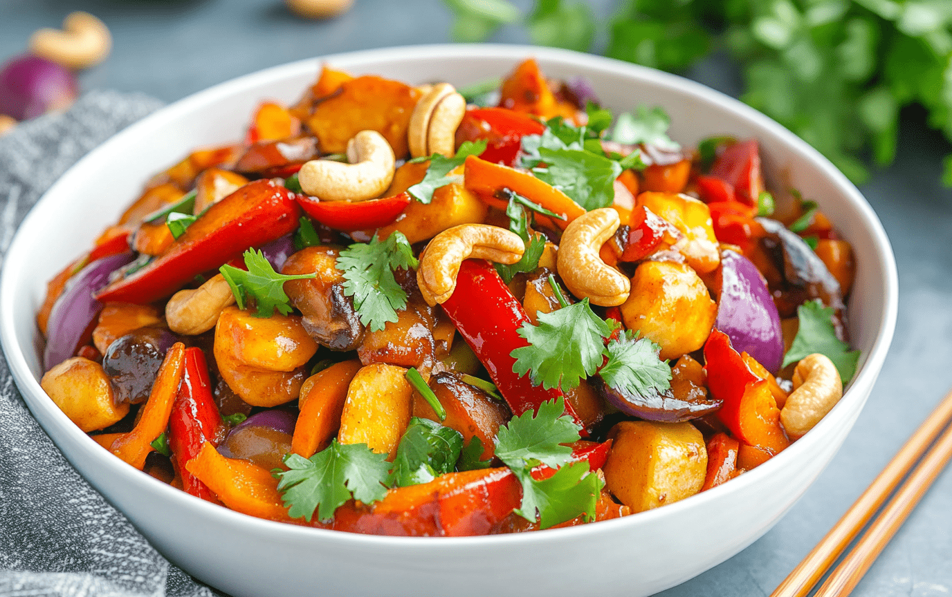 Thai Vegetable Stir-Fry with Lime and Ginger - Light Orange Bean