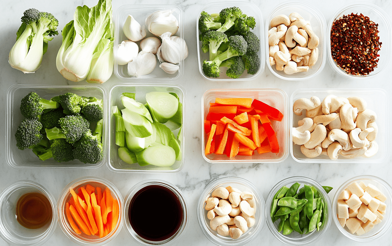 Thai Vegetable Stir-Fry with Lime and Ginger - Light Orange Bean
