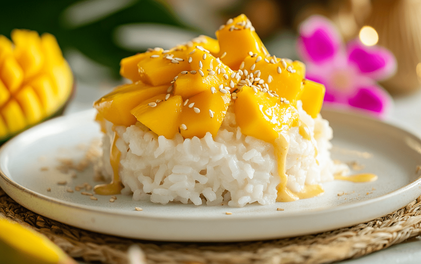 Coconut Mango Rice Delight - Light Orange Bean
