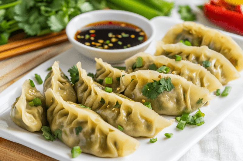 Best Veggie Thai Dumplings - Light Orange Bean