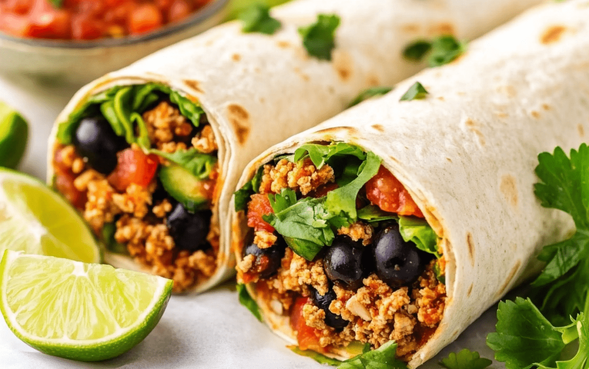 Vegan Quick Taco Wraps - Light Orange Bean