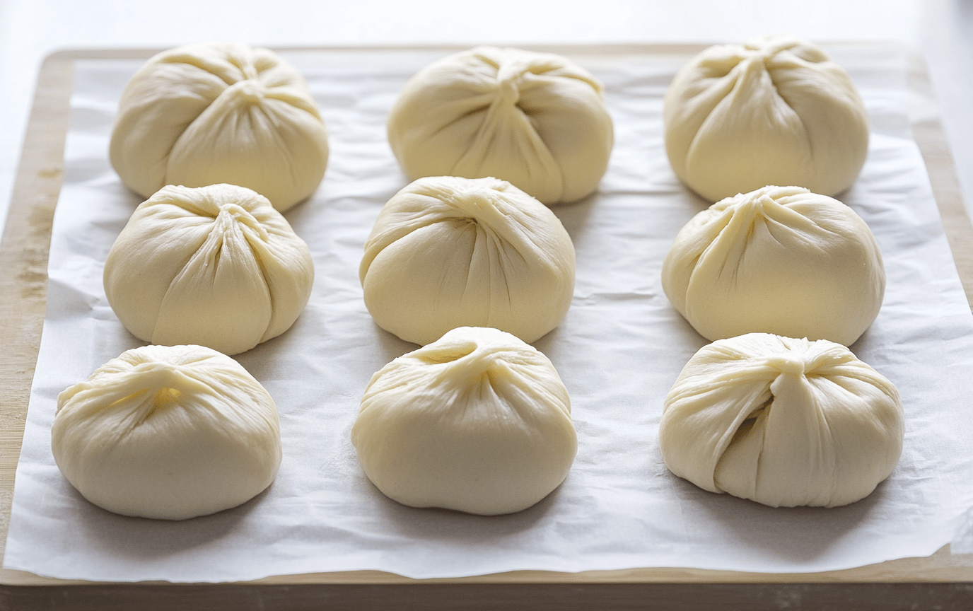 Best Steamed Veggie Buns - Light Orange Bean