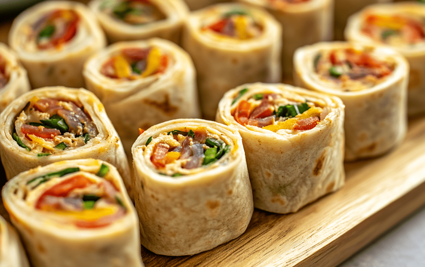 Vegan Fiesta Pinwheels - Light Orange Bean