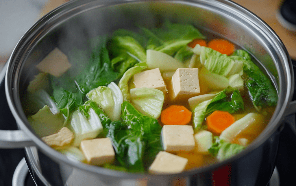 Vegan Chinese Hot Pot - Light Orange Bean