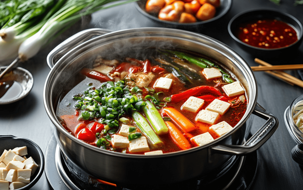 Vegan Chinese Hot Pot - Light Orange Bean