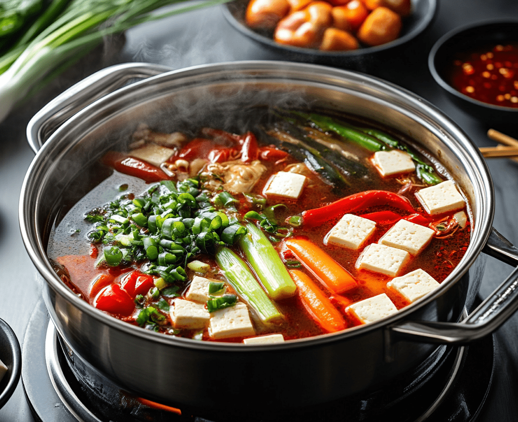 Vegan Chinese Hot Pot - Light Orange Bean