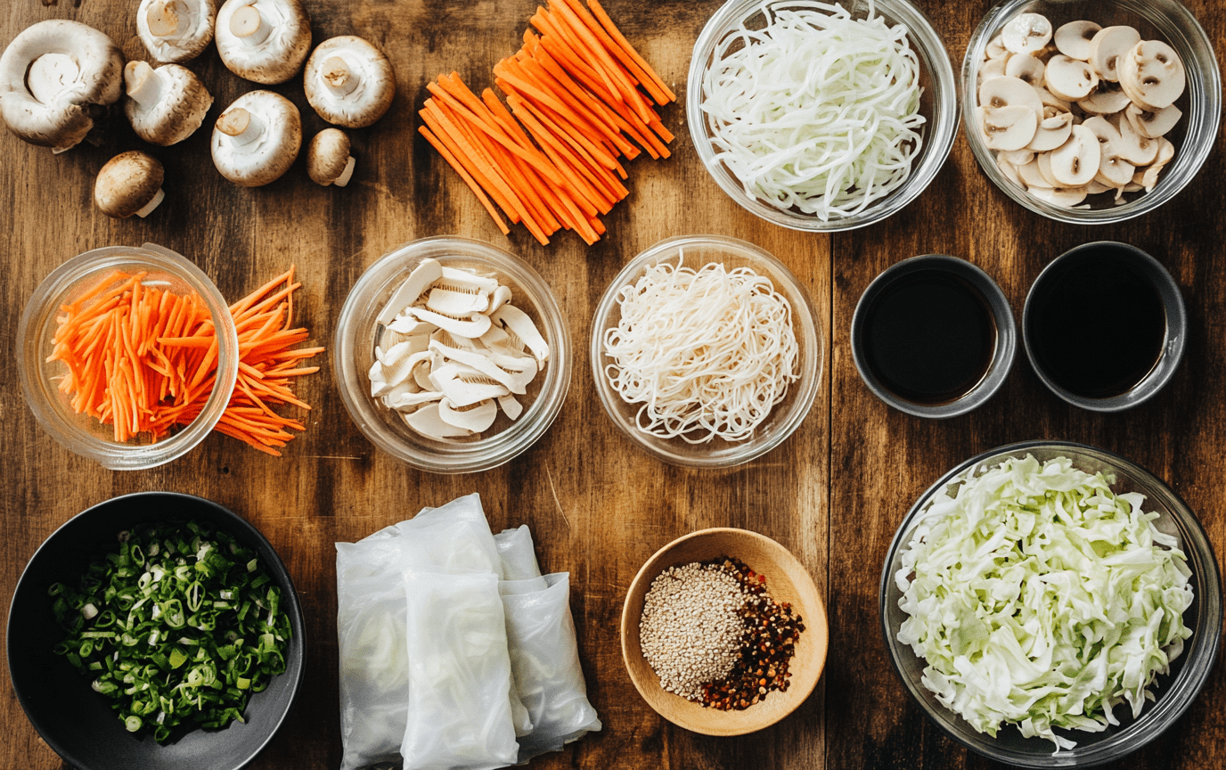 Best Crispy Veggie Spring Rolls - Light Orange Bean
