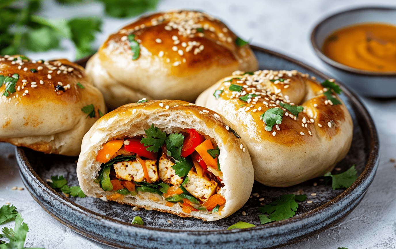 Easy Crispy Veggie Buns - Light Orange Bean