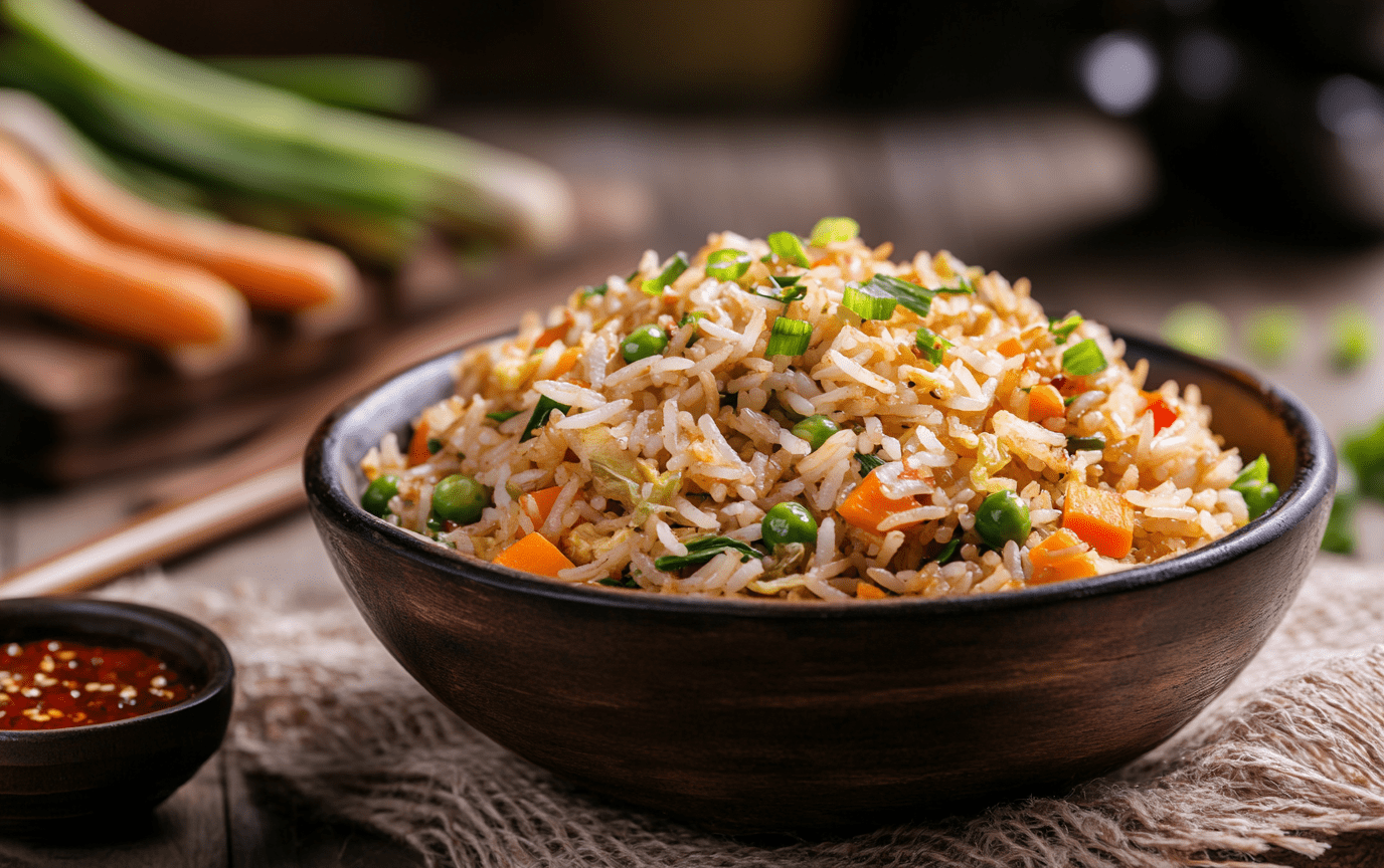 Extra Veggie Fried Rice - Light Orange Bean