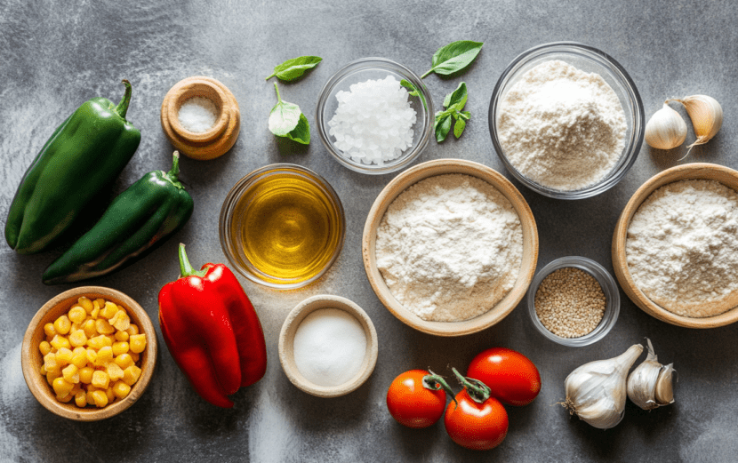 Vegan Chiles Rellenos Squares - Light Orange Bean