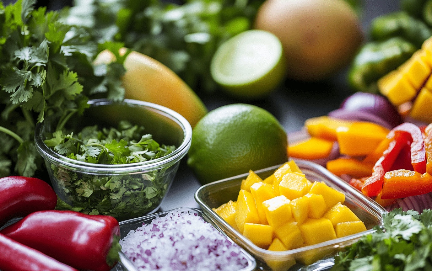 Zesty Mango Salsa - Light Orange Bean