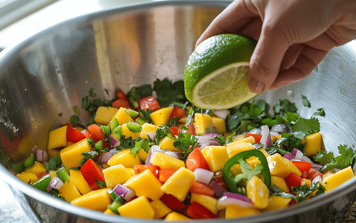 Zesty Mango Salsa - Light Orange Bean