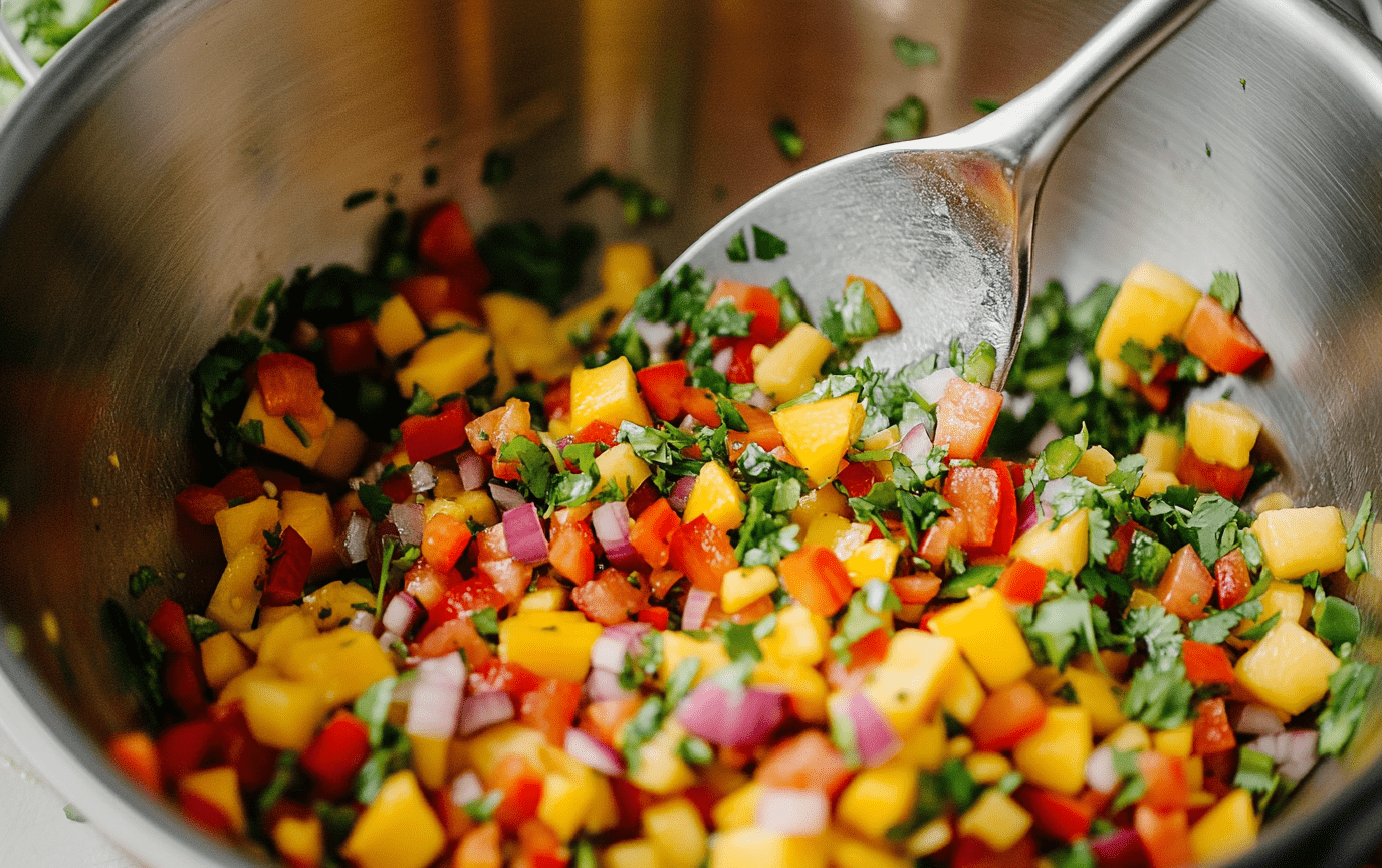 Zesty Mango Salsa - Light Orange Bean