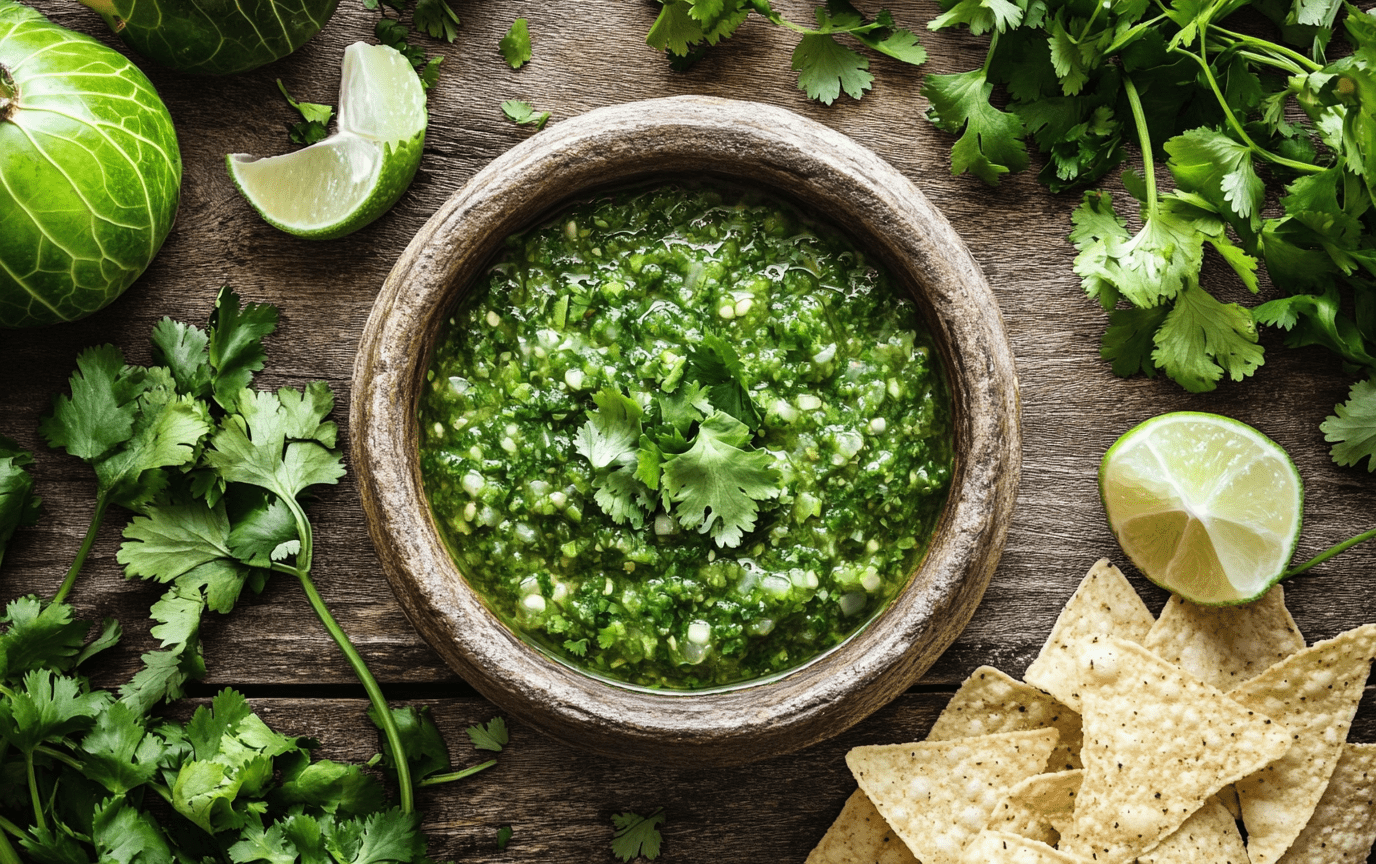 Zesty Green Salsa - Light Orange Bean