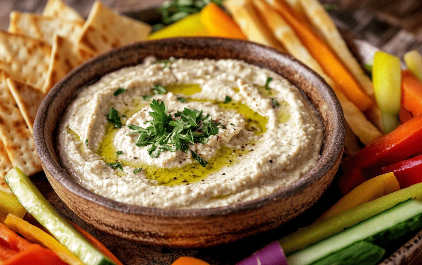 Pefect Creamy Cannellini Bean Dip - Light Orange Bean