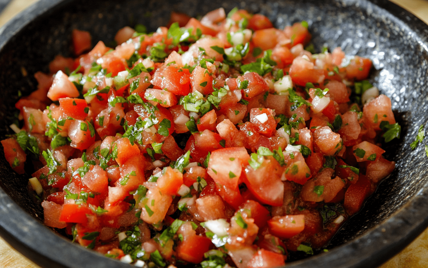Easy Fresh Tomato Salsa - Light Orange Bean