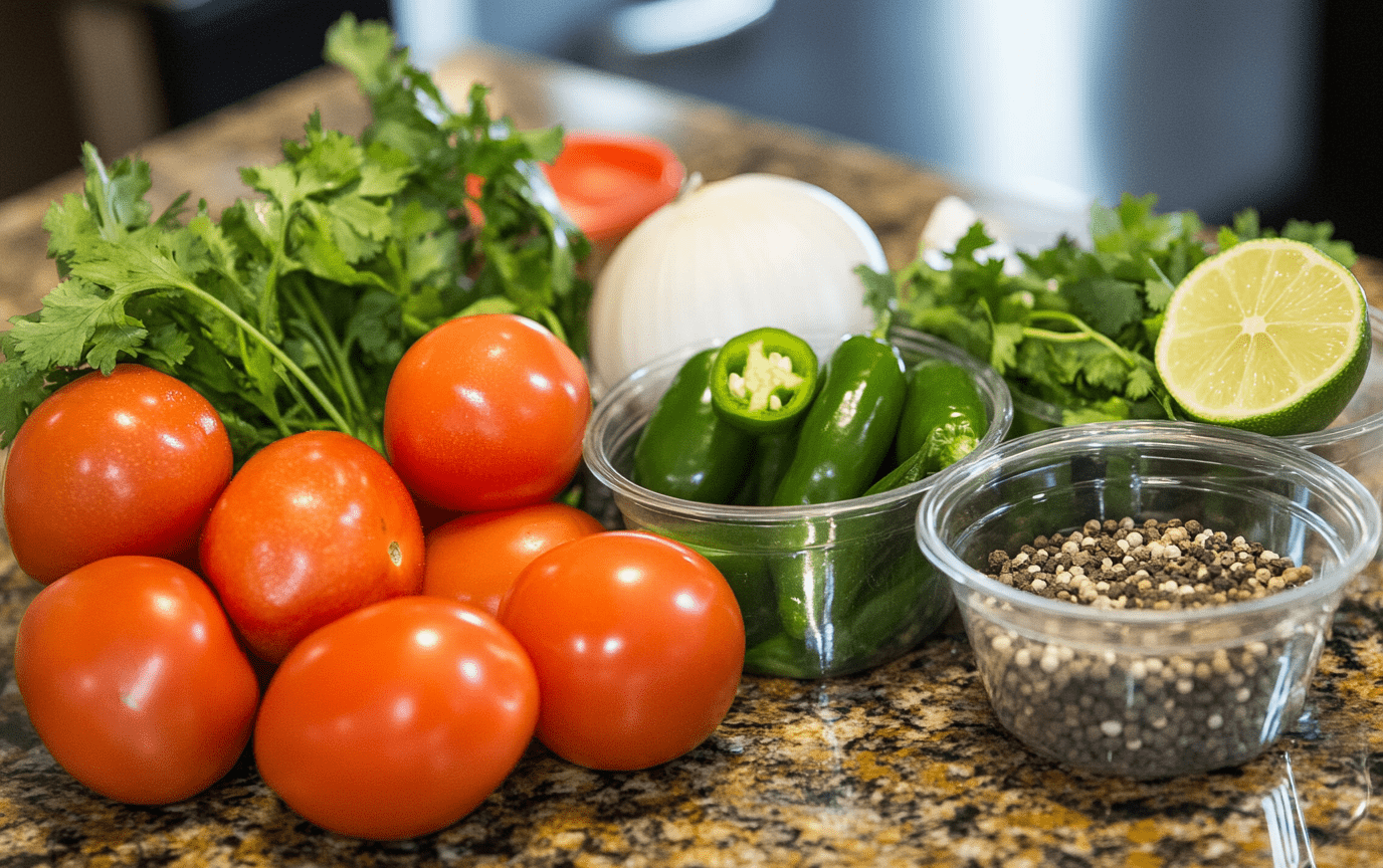 Easy Fresh Tomato Salsa - Light Orange Bean