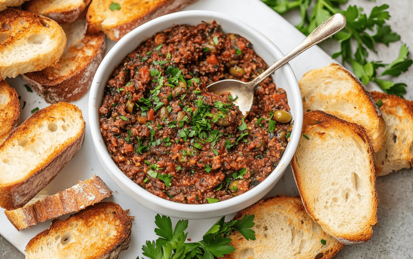Perfect Savory Olive Spread - Light Orange Bean