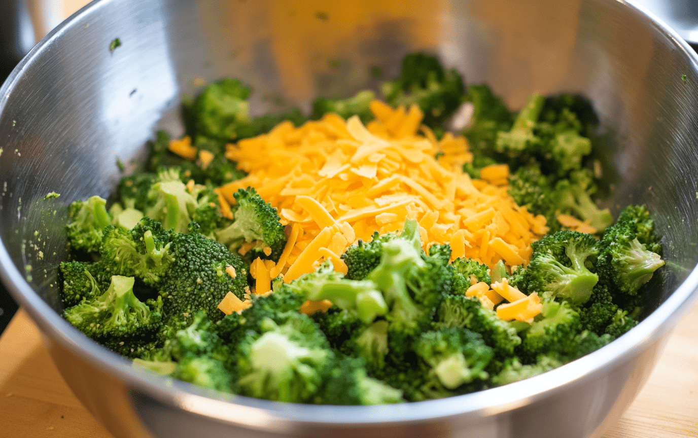 Cheesy Broccoli Patties - Light Orange Bean