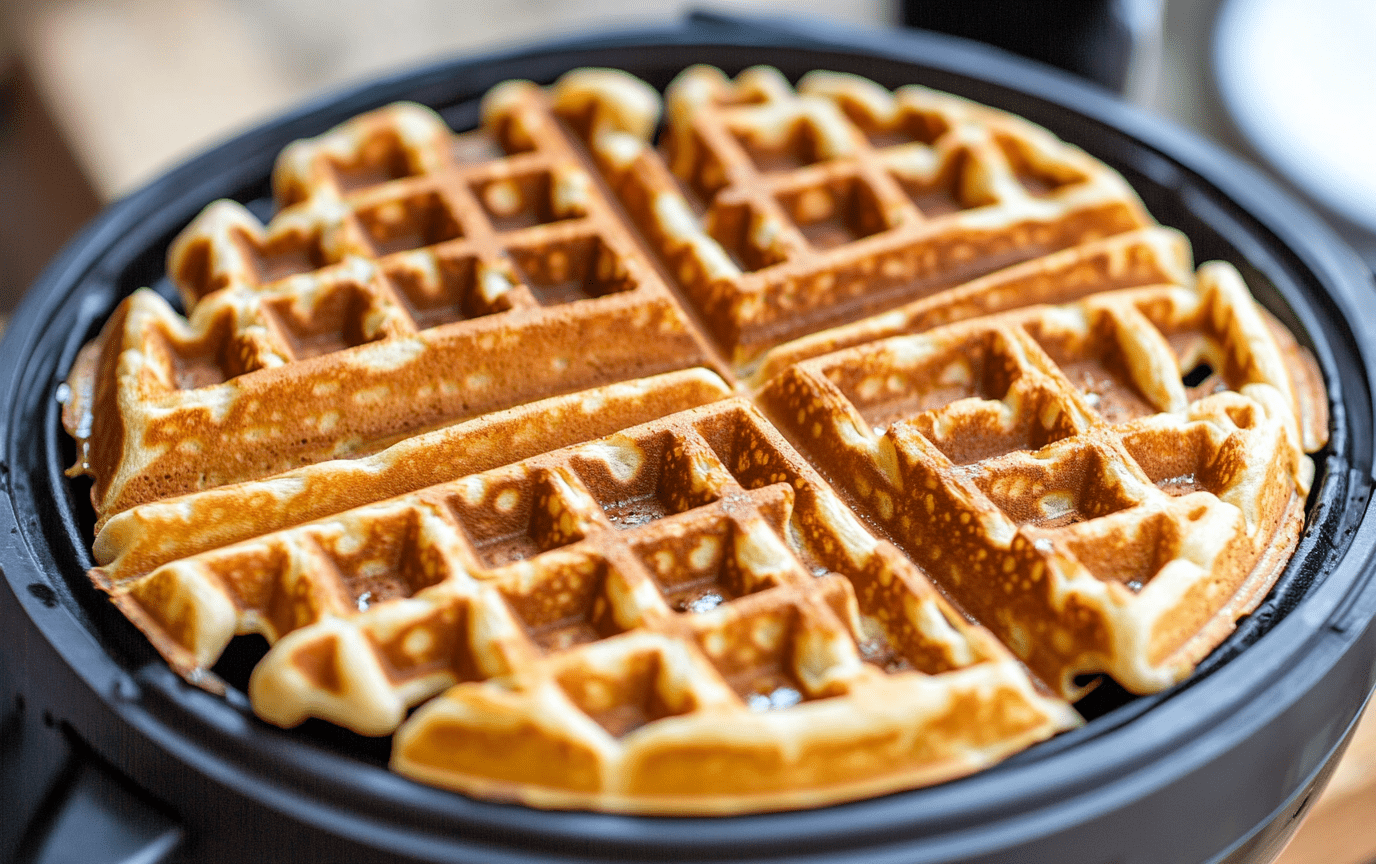 Easy Herb-Infused Savory Waffles - Light Orange Bean