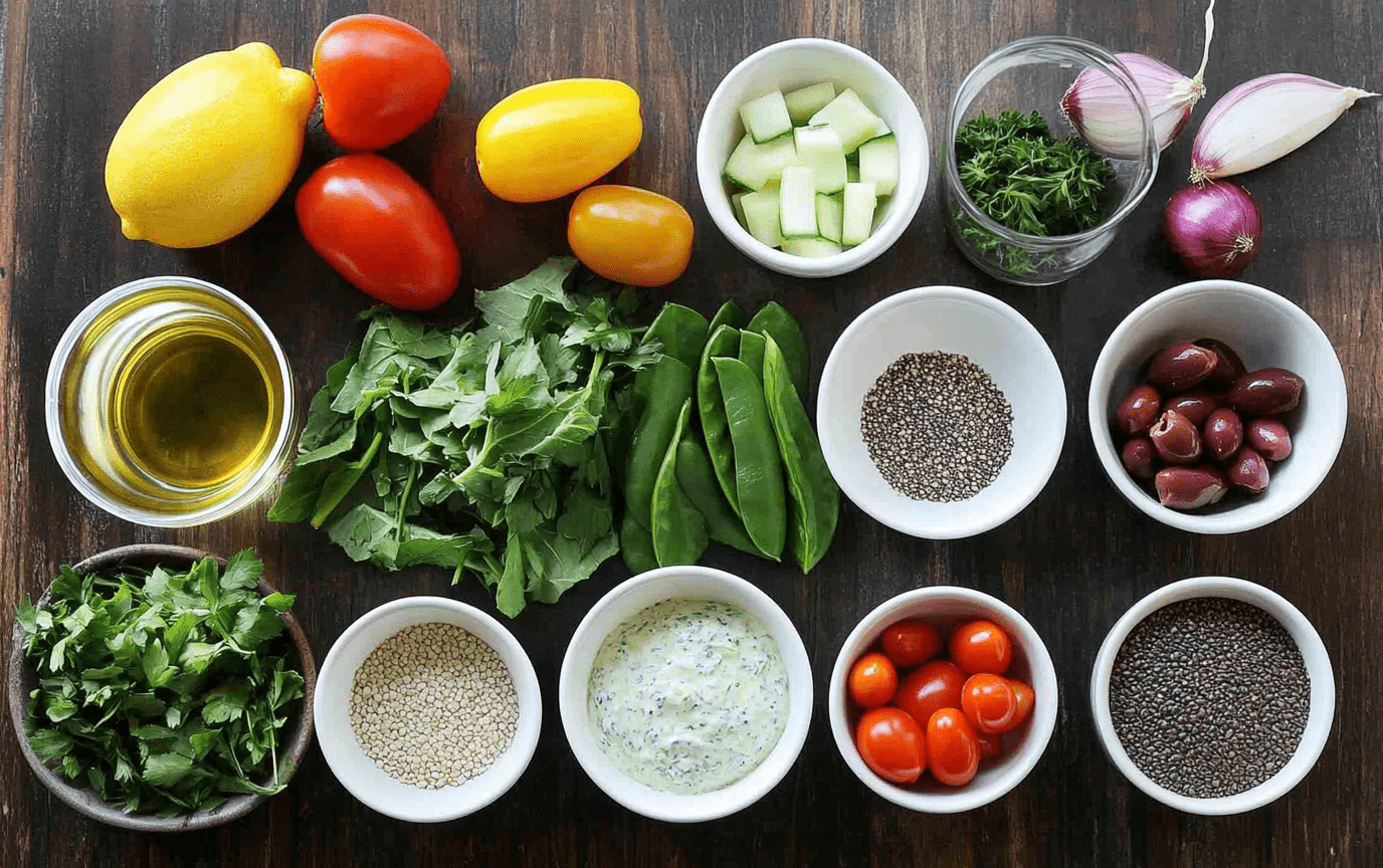 Easy Greek Veggie Wraps with Tzatziki - Light Orange Bean